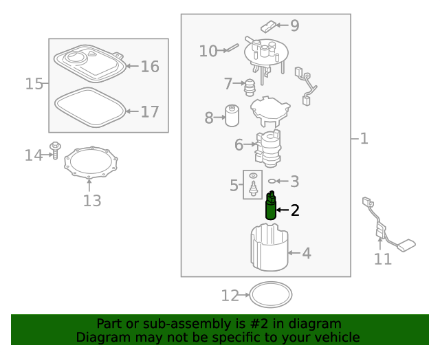 2019-2021 Hyundai Veloster Fuel Pump 31111-F2100 | OEM Parts Online