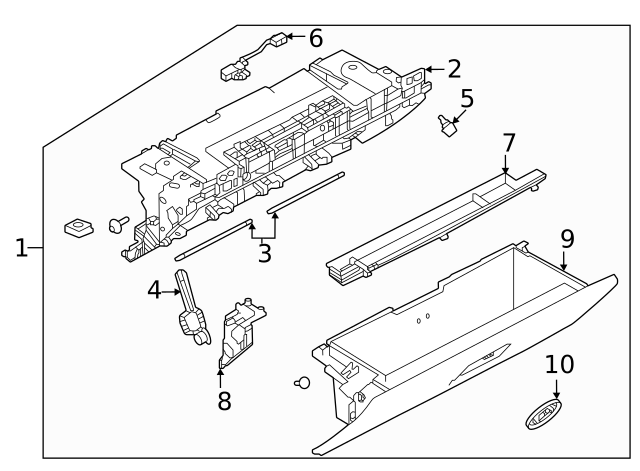 Genuine OEM Glove Box Lamp Part# LR133449 Fits 2020-2023 Land Rover: Up ...
