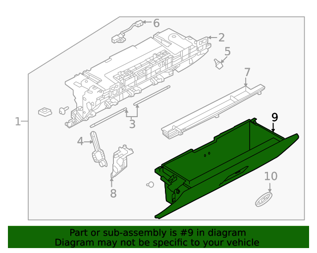 Genuine OEM Glove Box Door Part# LR133424 Fits 2020-2023 Land Rover: Up ...