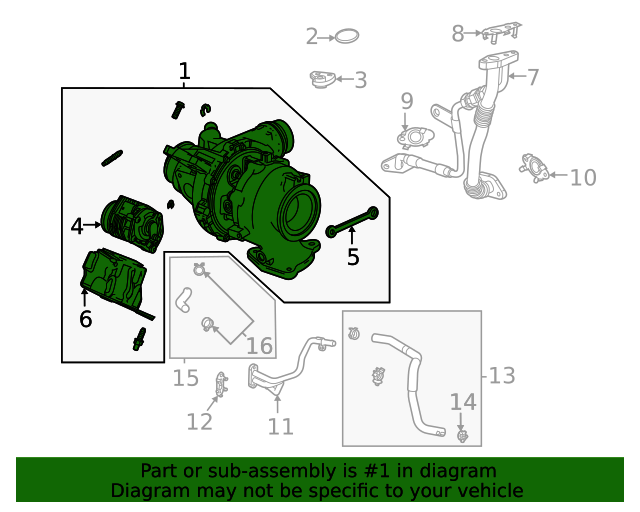 Turbocharger 40009138 | AwesomeParts.com
