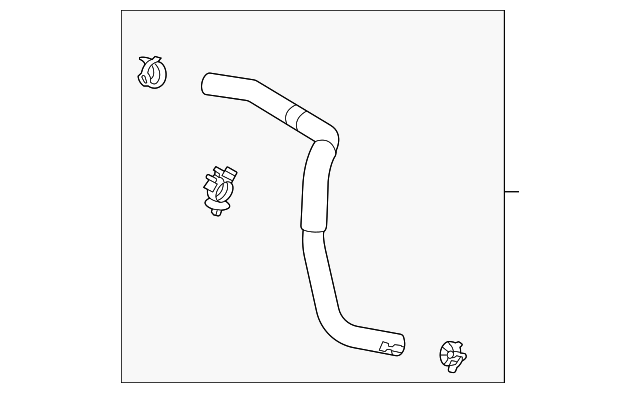 55512938 - Turbocharger Coolant Return Hose Group 1 Auto Parts