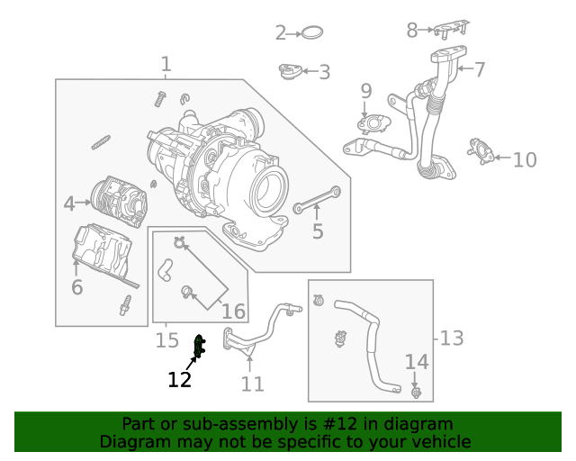 2020-2024 GM Water Feed Tube Gasket 55496956 GM | GMPartsDirect.com