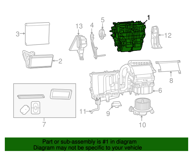 2016-2019 Dodge Journey Evaporator Case 68038537AB | TascaParts.com