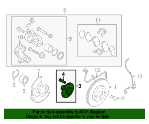 51750-1J000 - Front Hub 2012-2017 Kia Rio | Kia.Parts Store