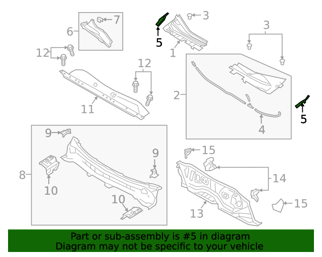 2019-2020 Mazda 3 End Cap - Driver's Side (LH) BDTS-51-PC1A ...
