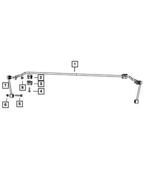 2007-2018 Jeep OEM NEW 2007-2018 Mopar Jeep Wrangler Stabilizer Bar ...