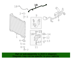 Genuine OEM Hose - Radiator to ENG. Vent Elbow Part# lr146301 Fits 2013 ...