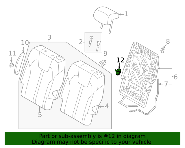 89911-P2000 - Armrest Reinforcement 2021 Kia Sorento | Kia.Parts Store