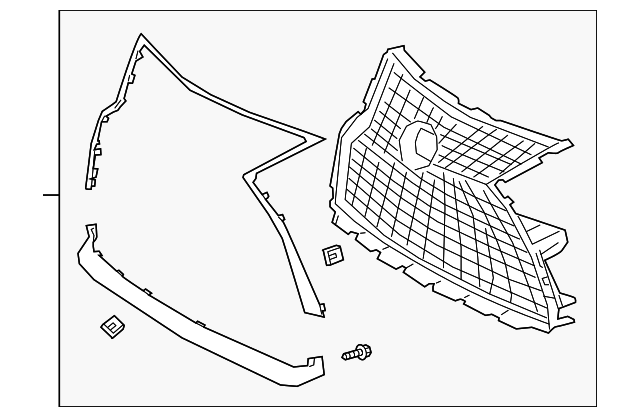 53101-0E400 - Grille Assembly - 2020-2022 Lexus | MyLexusParts