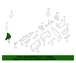 2013-2020 Nissan Pathfinder Side Cover 68420-3KA0B | Boro Nissan Parts