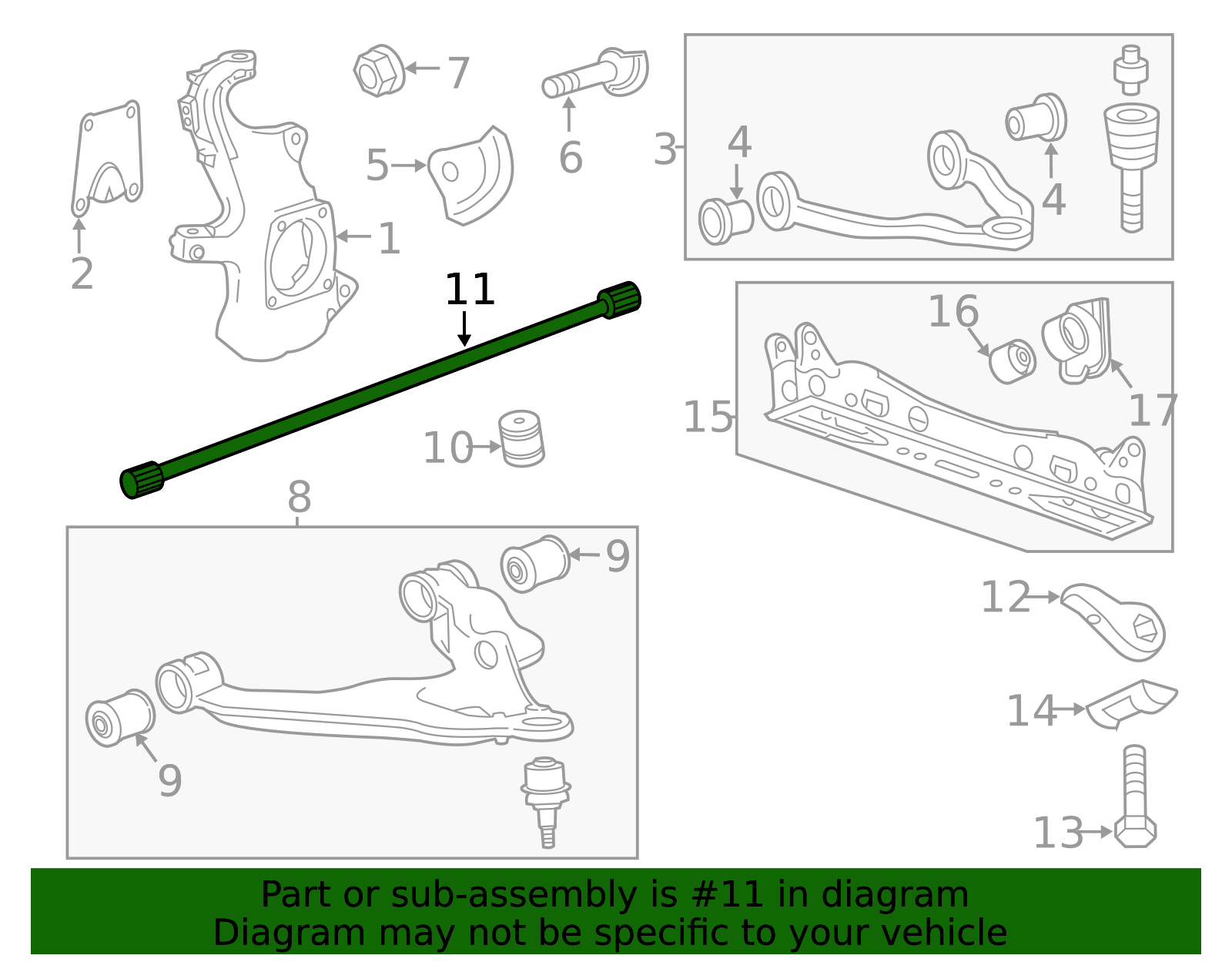 2020-2025 GM Front Passenger Side Torsion Bar 84745491 | Partners Chevy