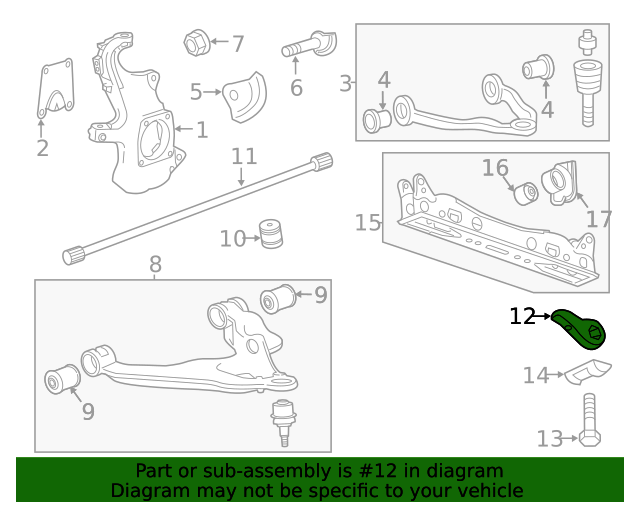2020-2024 GM Torsion Bar Adjust Arm 84634344 | OEM Parts Online