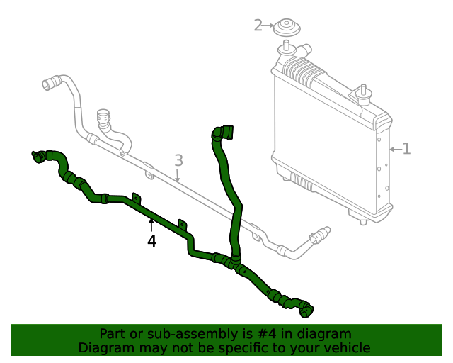 Genuine BMW 17-12-8-096-431 | Lower Hose | FREE Shipping on Most Orders ...