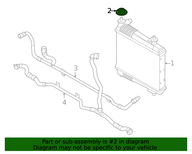 Genuine BMW 17-11-8-694-657 | Auxiliary Radiator Mount | FREE Shipping ...