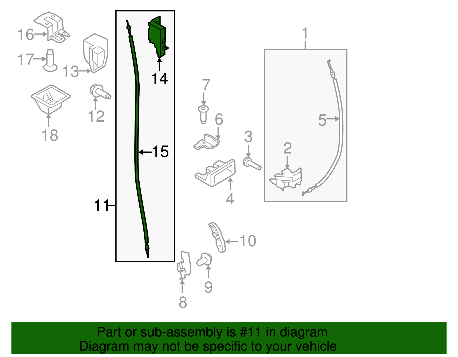 2015-2024 Ford Upper Latch BK3Z-6143287-B | Ford OEM Parts Online