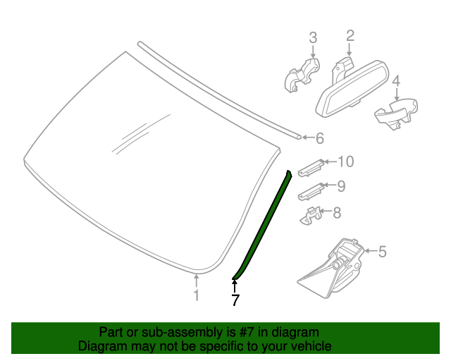 51-31-7-387-918 - Side Molding - 2014-2016 BMW X5 | BMWPartsHub