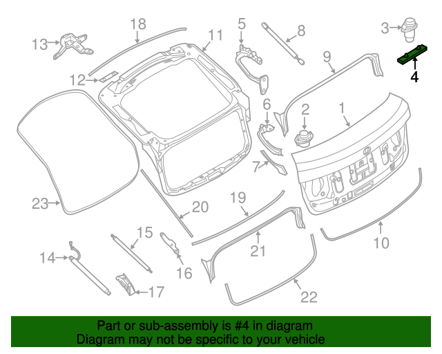 Genuine BMW 51-24-7-248-297 | Trunk Lid Stop | FREE Shipping on Most ...