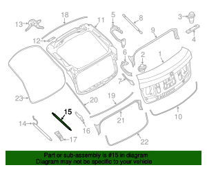 51247200543 - 2010-2017 BMW Lift Cylinder (51-24-7-200-543) | BMW of ...