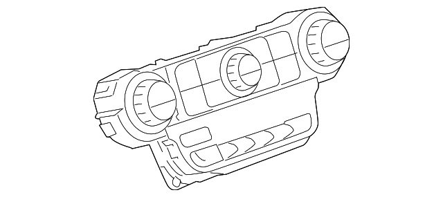 2015-2020 GM Black Carbon Heating and Air Conditioning Control Panel ...