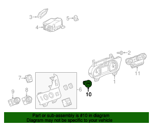 2015-2020 GM Black Carbon Ignition Switch 84510070 GM | GMPartsDirect.com