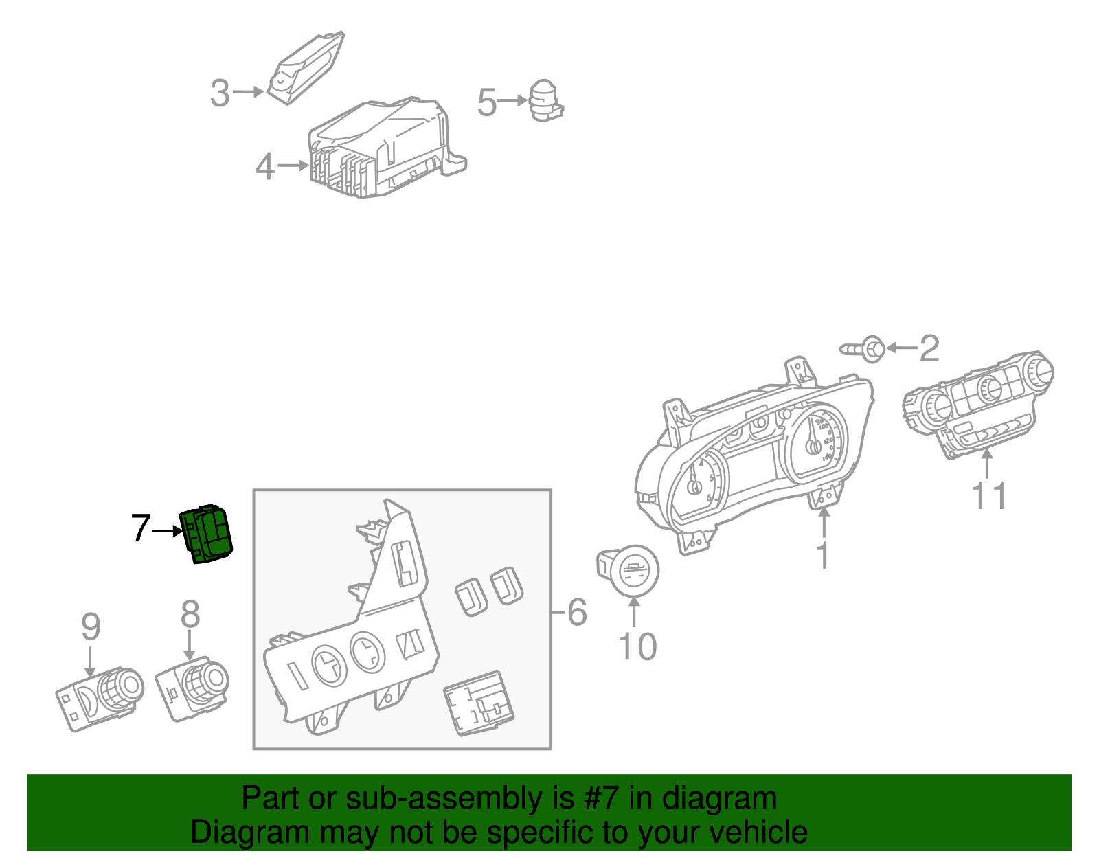 23172143 - Tract Control Switch - 2016-2020 GM | Findlay Auto Parts