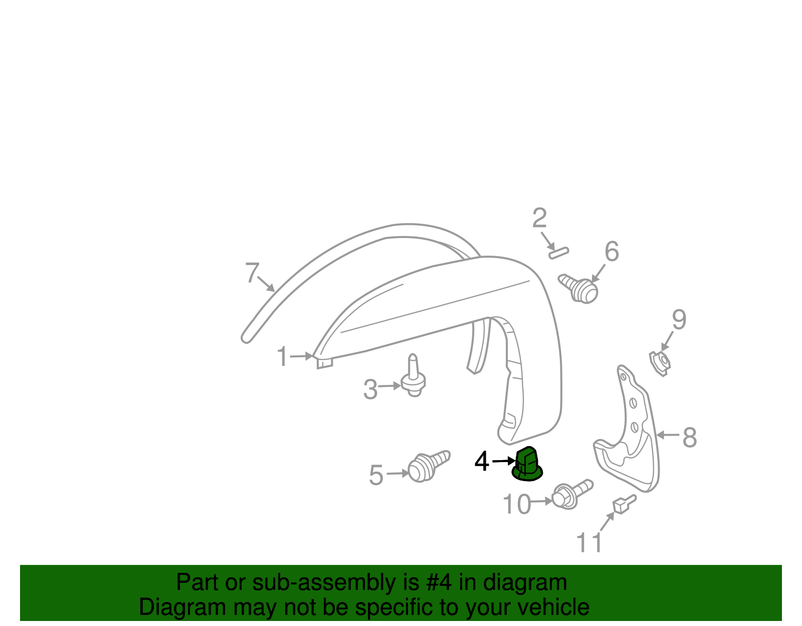 OEM 1996-2014 Toyota Flare Grommet Part # 90189-06028 | Modern Toyota Parts