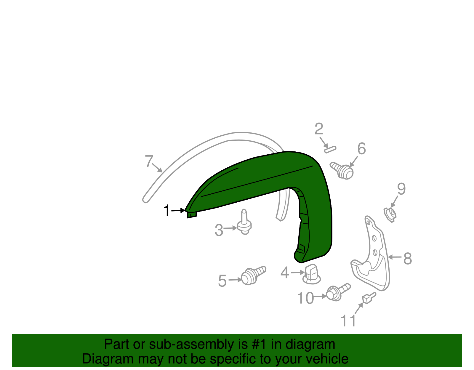 2006-2009 Toyota 4Runner Flare 53847-35120-A1 | OEM Parts Online