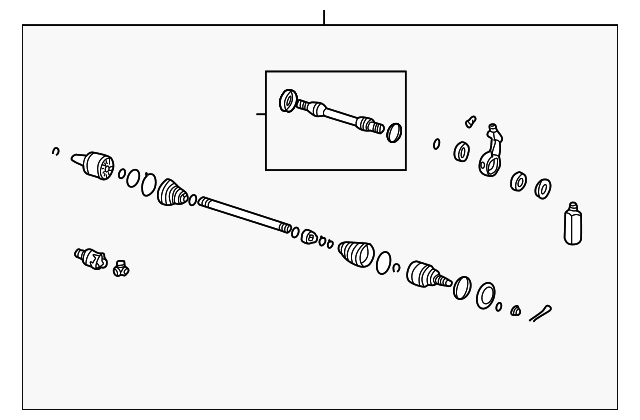 2003-2008 Hyundai Tiburon Shaft Assembly Drive Left-hand 49501-2C310 ...