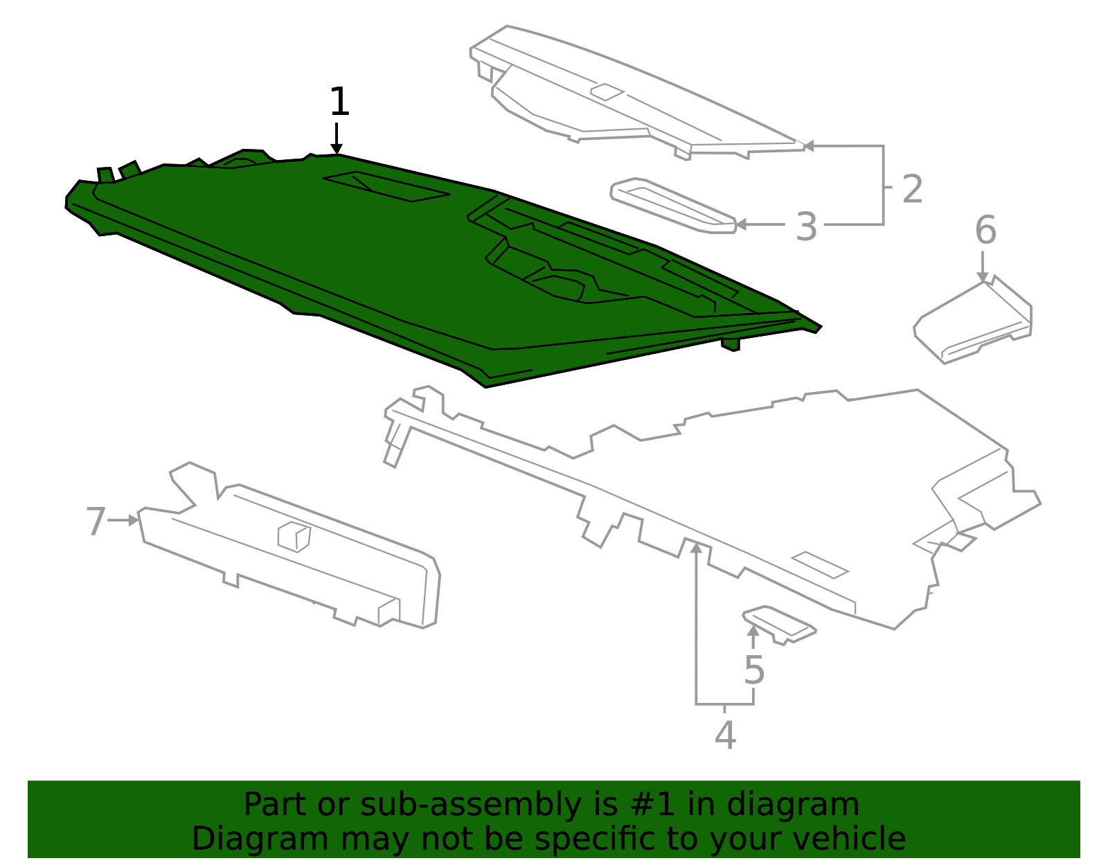 2020-2025 Cadillac Black Instrument Panel Instrument Cluster Hood ...