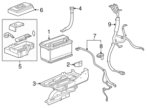 2015-2020 GM Negative Cable 84634109 | TascaParts.com