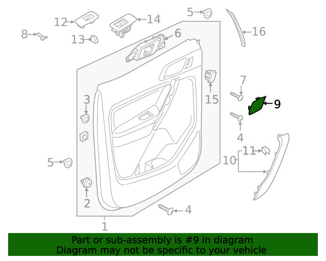 Ford KB3Z-4273-AA - Handle, Inside Cover - 2019-2021 Ford Ranger | OEM ...