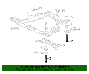 90165-TGS-A00 - 2023-2025 Honda Passport - Engine Cradle Mount Bolt ...