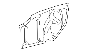2011-2017 Lexus CT200h Radiator Support Splash Shield 51444-12050 ...