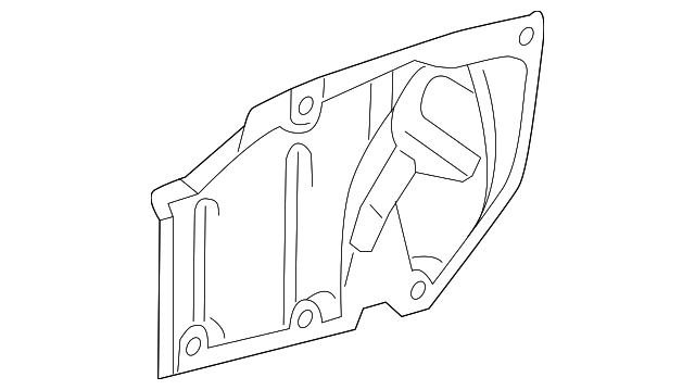2011-2017 Lexus CT200h Radiator Support Splash Shield 51444-12050 ...