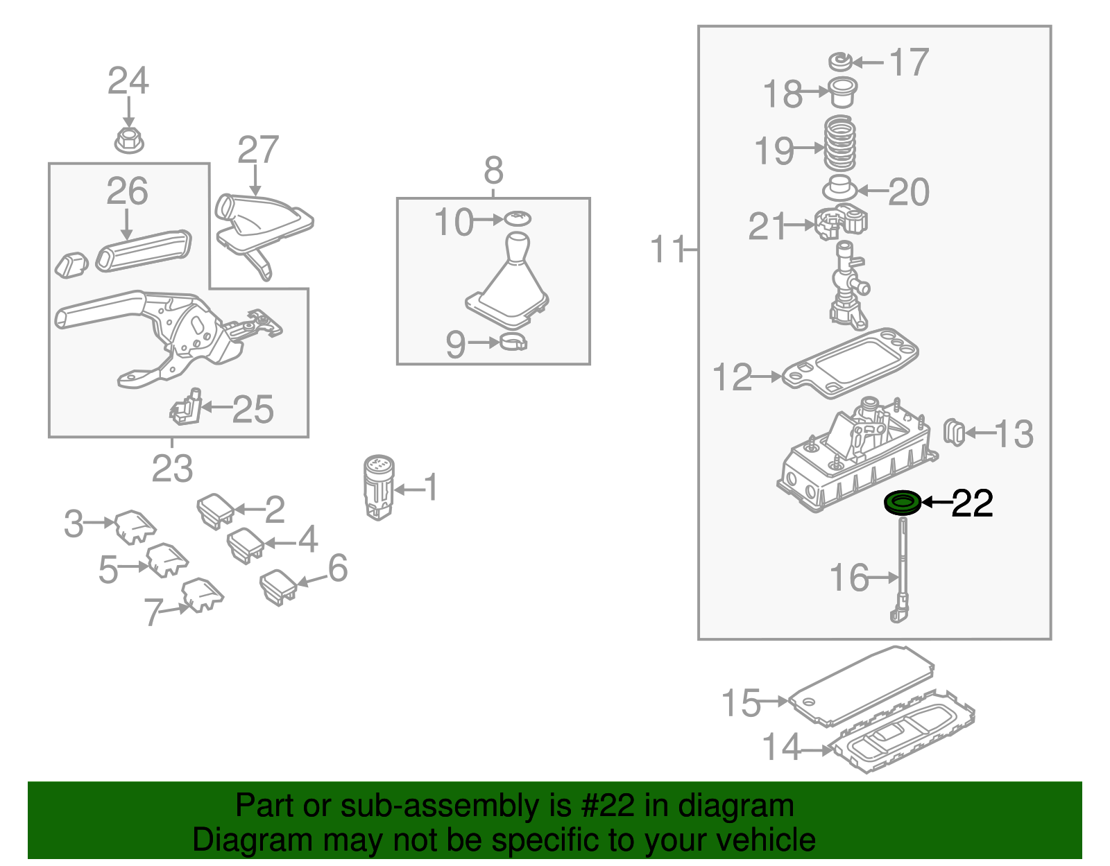 2005-2015 Volkswagen Lever Assembly Damper 1K0-711-112 | Wolfsburg ...