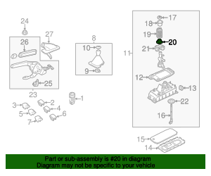 2005-2015 Volkswagen Lever Assembly Lower Bushing 1K0-711-067-C ...