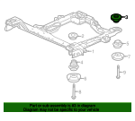 2004-2016 GM Drivetrain and Front Suspension Frame Rear Upper Insulator ...