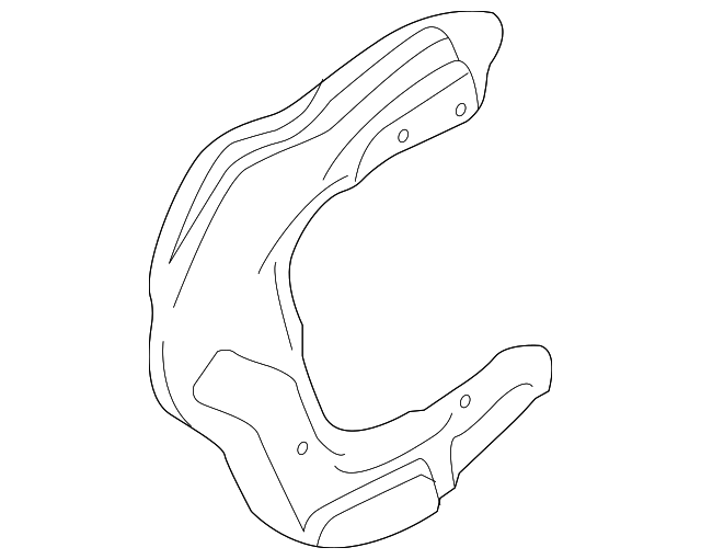 34106787310 - 2013-2015 BMW X1 Splash Shield (34-10-6-787-310) | BMW of ...