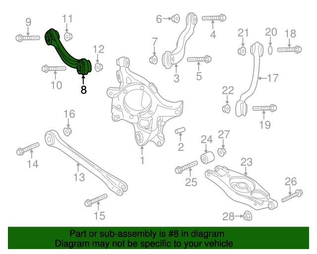 2005-2021 Mopar Ft Lateral Arm 68045330AC | TascaParts.com