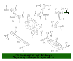 2005-2021 Mopar Strut Rod Bolt 6507538AA | TascaParts.com
