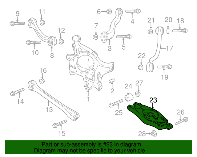 68229216AB - Lower Control Arm - 2005-2021 Mopar | Mopar Parts Canada
