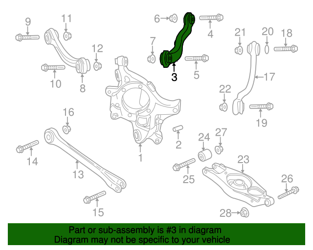 2006-2017 Mopar Rear Lateral Link 68184782AB | TascaParts.com