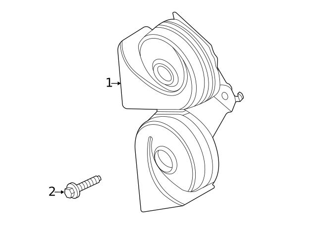 2020-2023 Ford Horn L1MZ-13832-A | OEM Parts Online