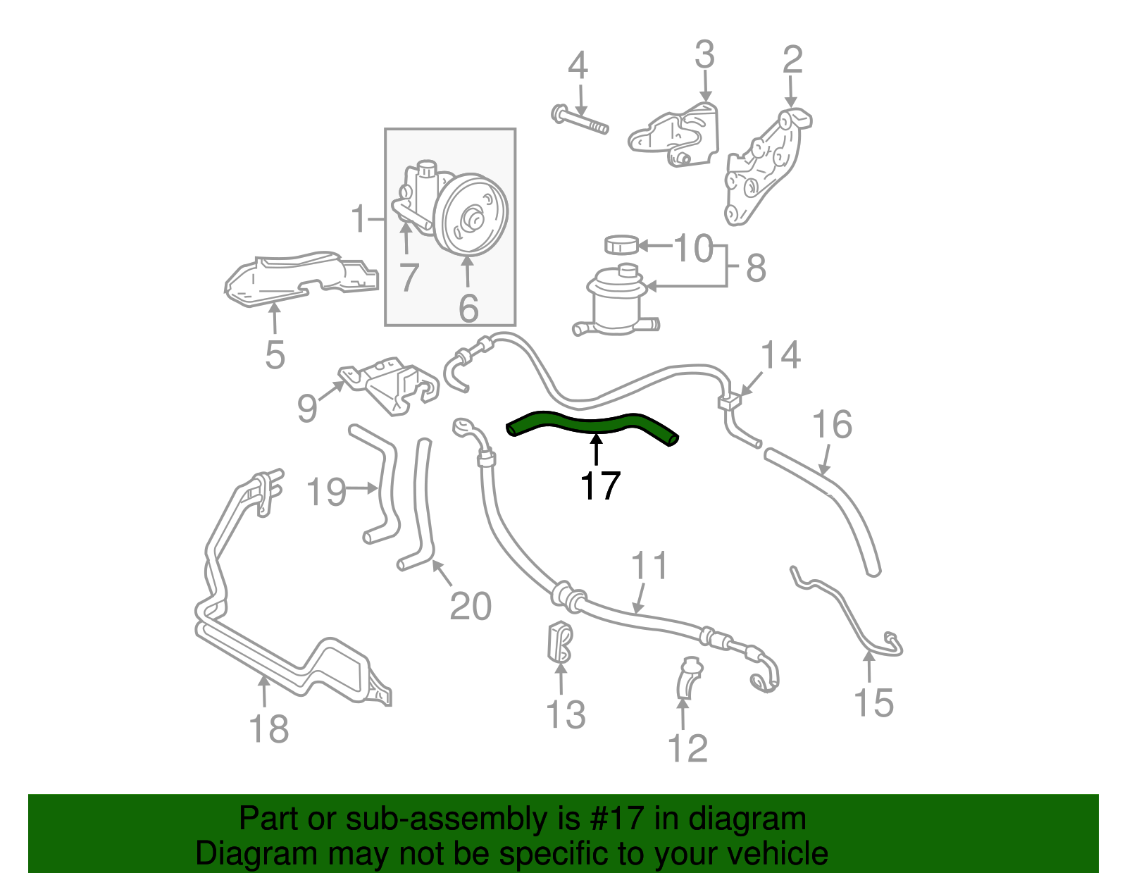 2000-2002 Hyundai Accent Suction Hose 57531-25000 | Hyundai Wholesale ...