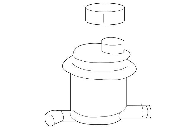 Hyundai - 57150-25000 - Reservoir Assembly - 2000-2002 Hyundai Accent ...