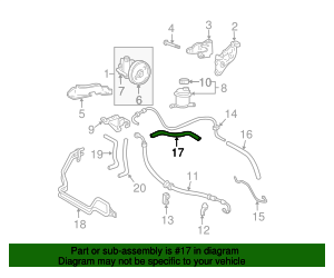 2000-2002 Hyundai Accent Suction Hose 57531-25000 | Hyundai Wholesale ...