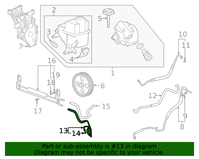 2020-2024 GM Power Steering Fluid Cooler Inlet Hose 84266971 | Auto ...