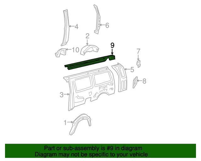 1992-2014 Ford Upper Reinforced F2UZ-1527947-A | OEM Parts Online