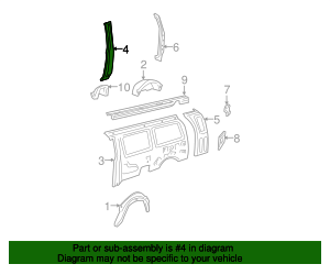 1992-2014 Ford Upper Reinforced F2UZ-2827946-A | QuirkParts
