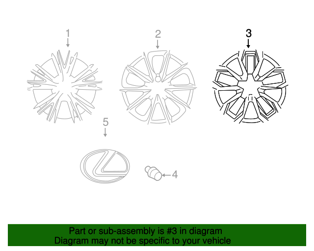 2018-2020 Lexus Wheel, Alloy 42611-11110 | LexusOfKendall